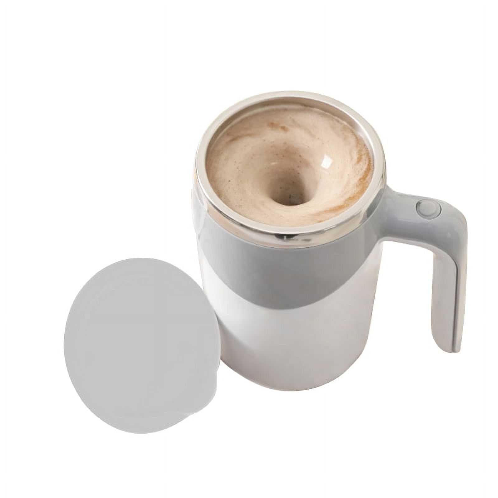 Automatic Mixing Cup White Brown 4 Mugs/Beverage Cups Rotation Feature ...