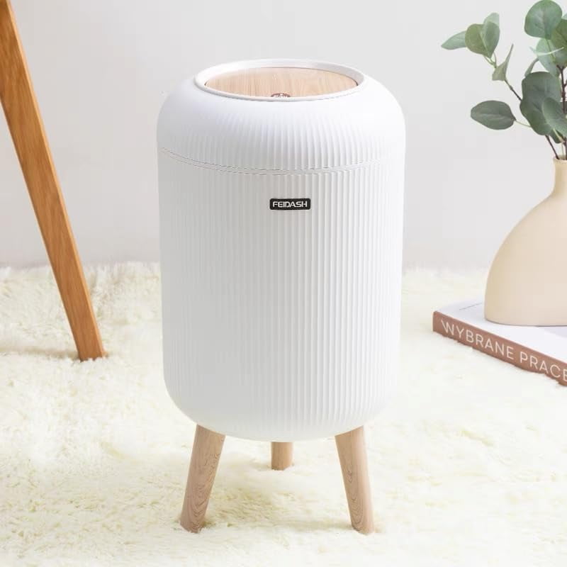 Automatic Motion Sensor Bathroom Trash Can with Lid, 3 Gallon / 11L ...