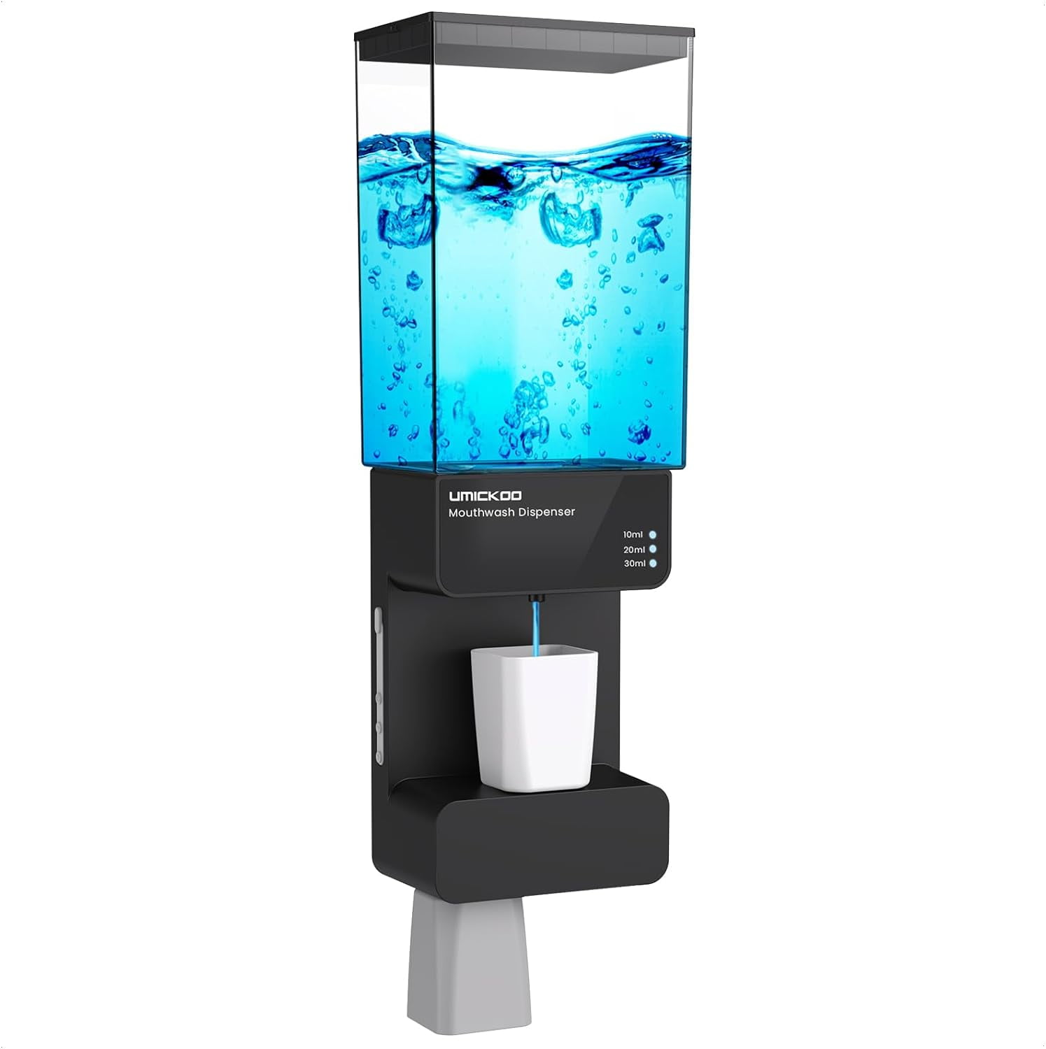 Automatic Mouthwash Dispenser Touchless 700mL(23.67 Oz),Wall Mounted ...