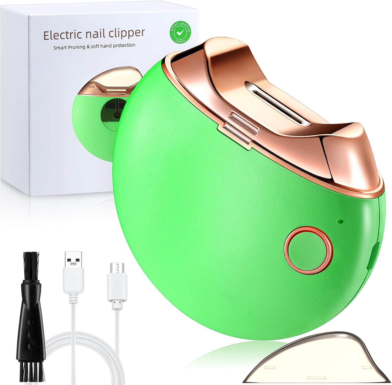 Automatic Nail Clipper, Electric Nail Clippers Safety Fingernail Cutter ...