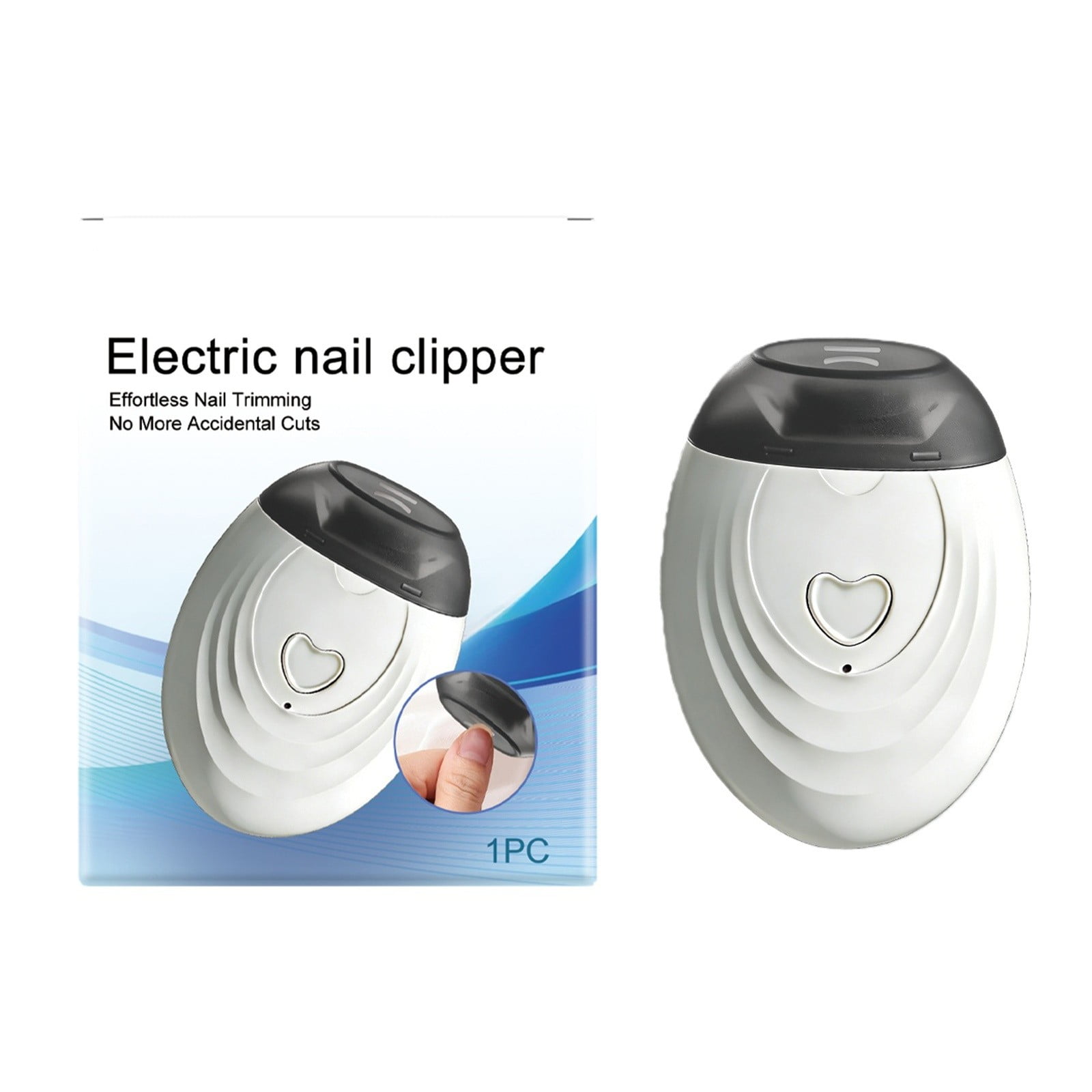 Automatic Nail Clipper with Led Light And 2 Speeds, Electric Nail ...