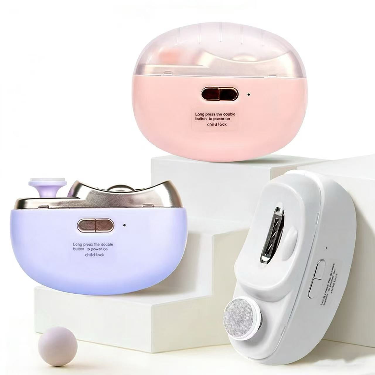 Automatic Nail Trimmer with LED Light & Baby Head, Rechargeable for ...