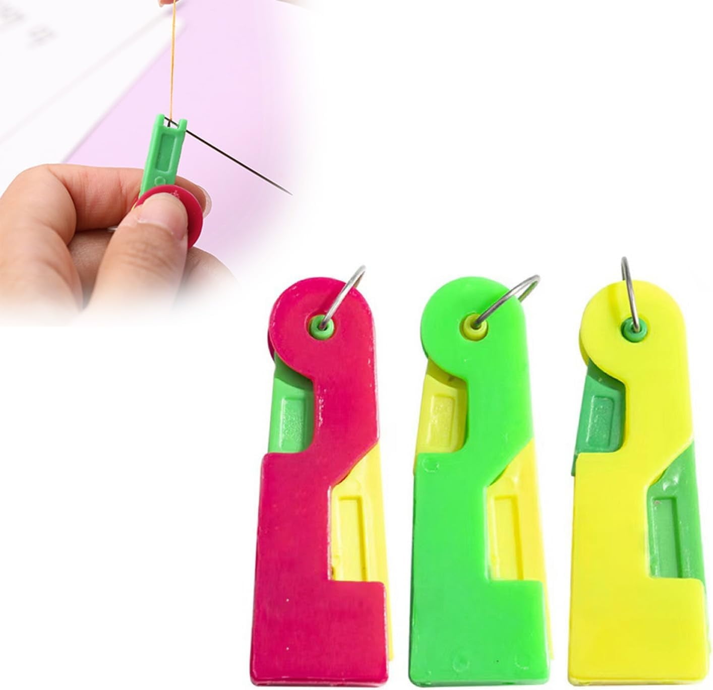 Automatic Needle Threader - New Plastic Quick-Loop Device For Hand ...
