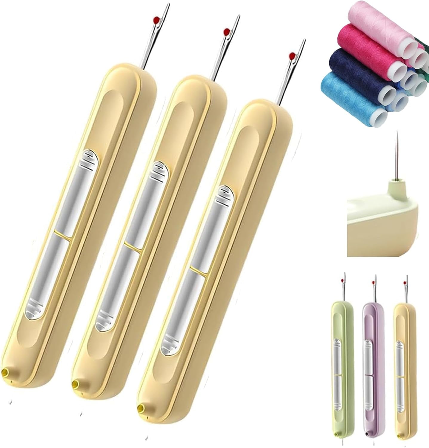 Automatic Needle Threader, Ruuvee Sewing Machine Needle Threader,2 in 1 ...