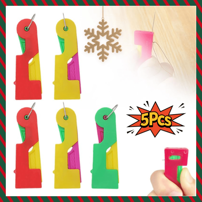 Automatic Needle Threader Set Easy Threading Tool - Easy-Use Sewing ...