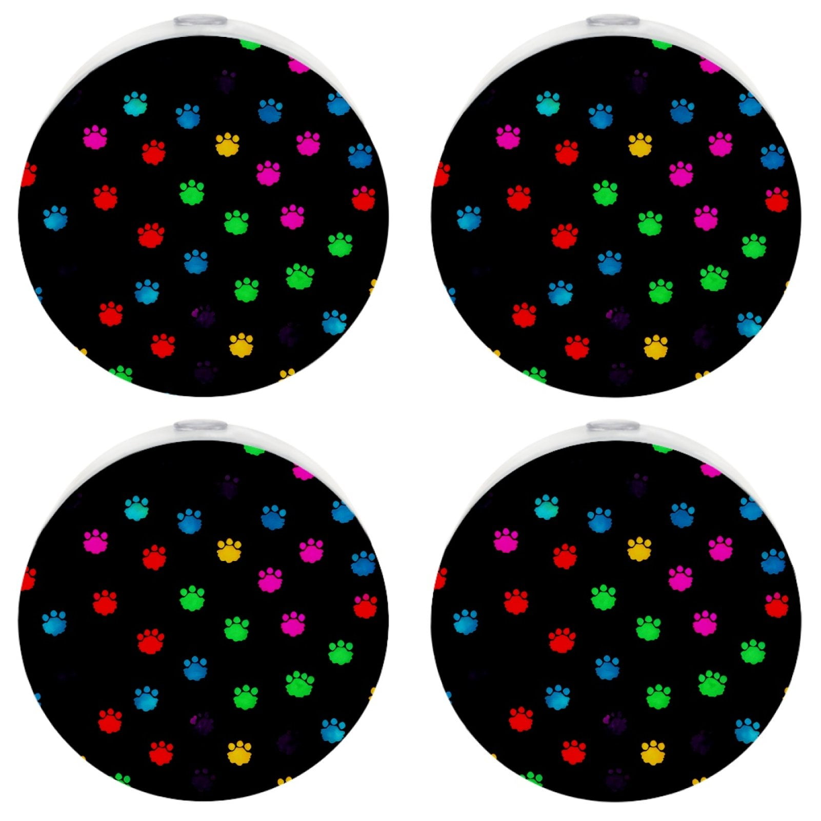 Automatic Night Lights Plug into Wall for Kids & Adults,Colored Dog Paw ...