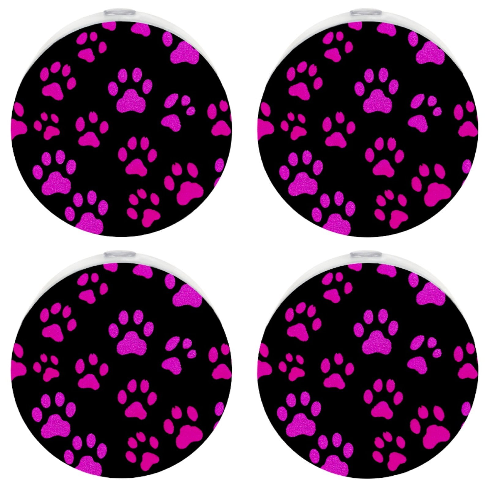 Automatic Night Lights Plug into Wall for Kids & Adults,Pink Dog Paw ...