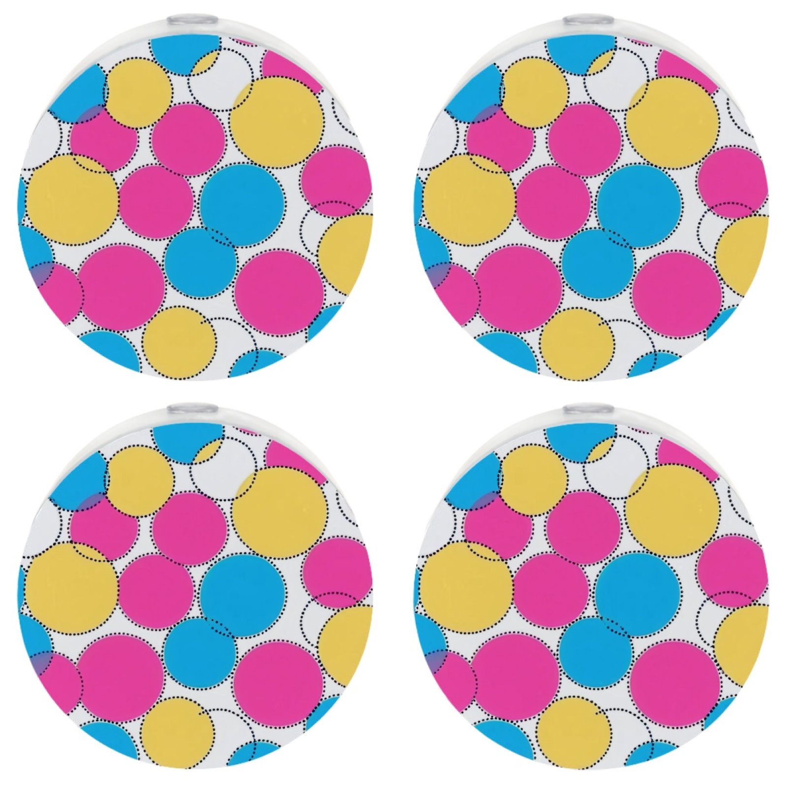 Automatic Night Lights Plug into Wall for Kids & Adults,Polka Dots Dusk ...