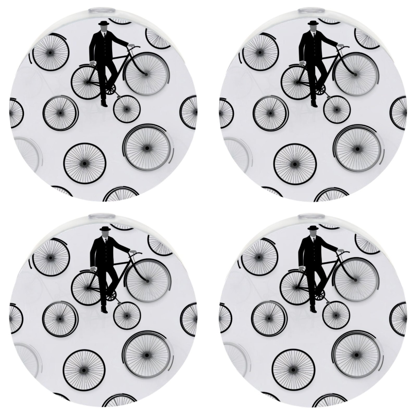 Automatic Night Lights Plug into Wall for Kids & Adults,Retro Abstract ...