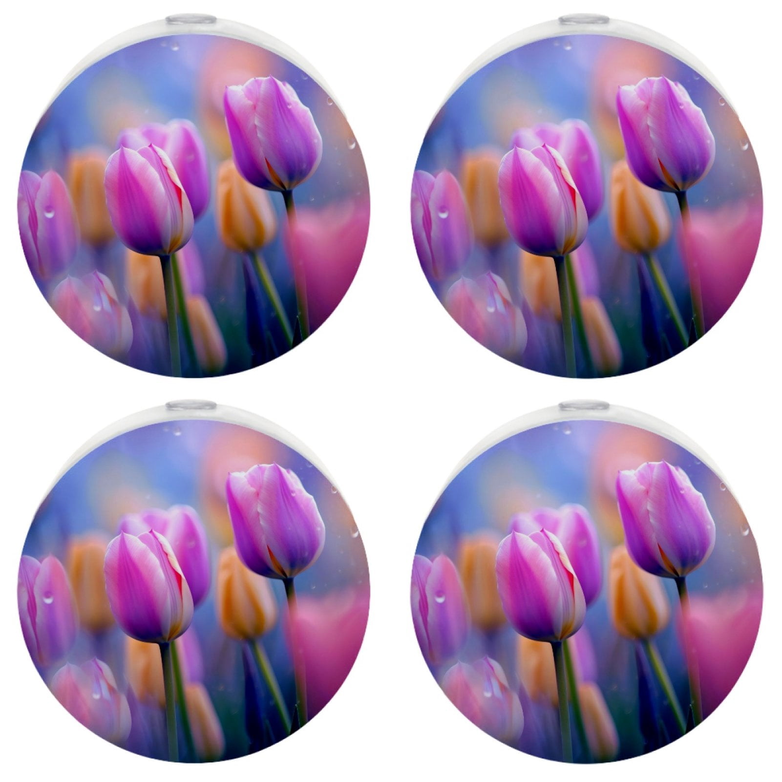 Automatic Night Lights Plug into Wall for Kids & Adults,Spring Purple ...