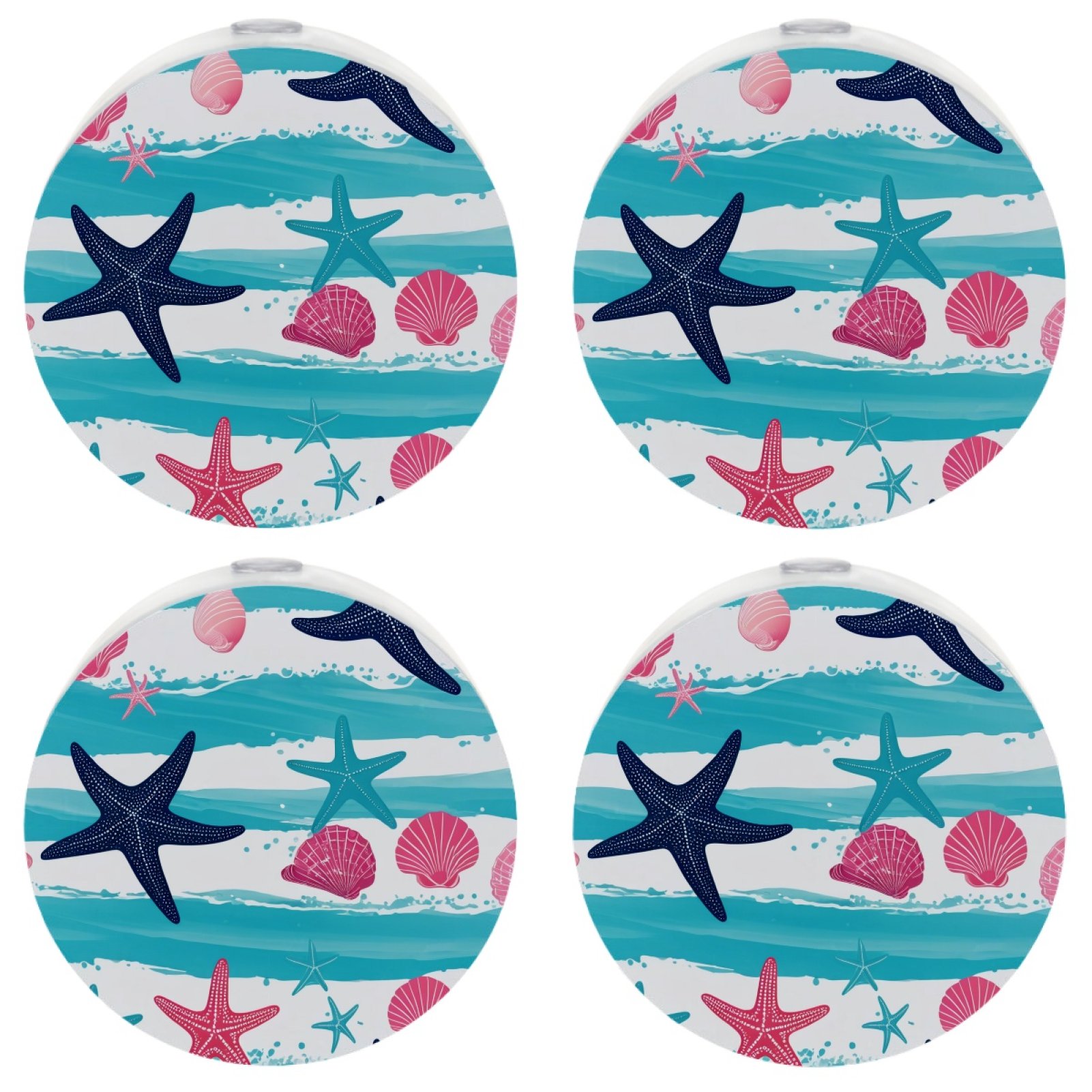 Automatic Night Lights Plug into Wall for Kids & Adults,Starfish Shells ...