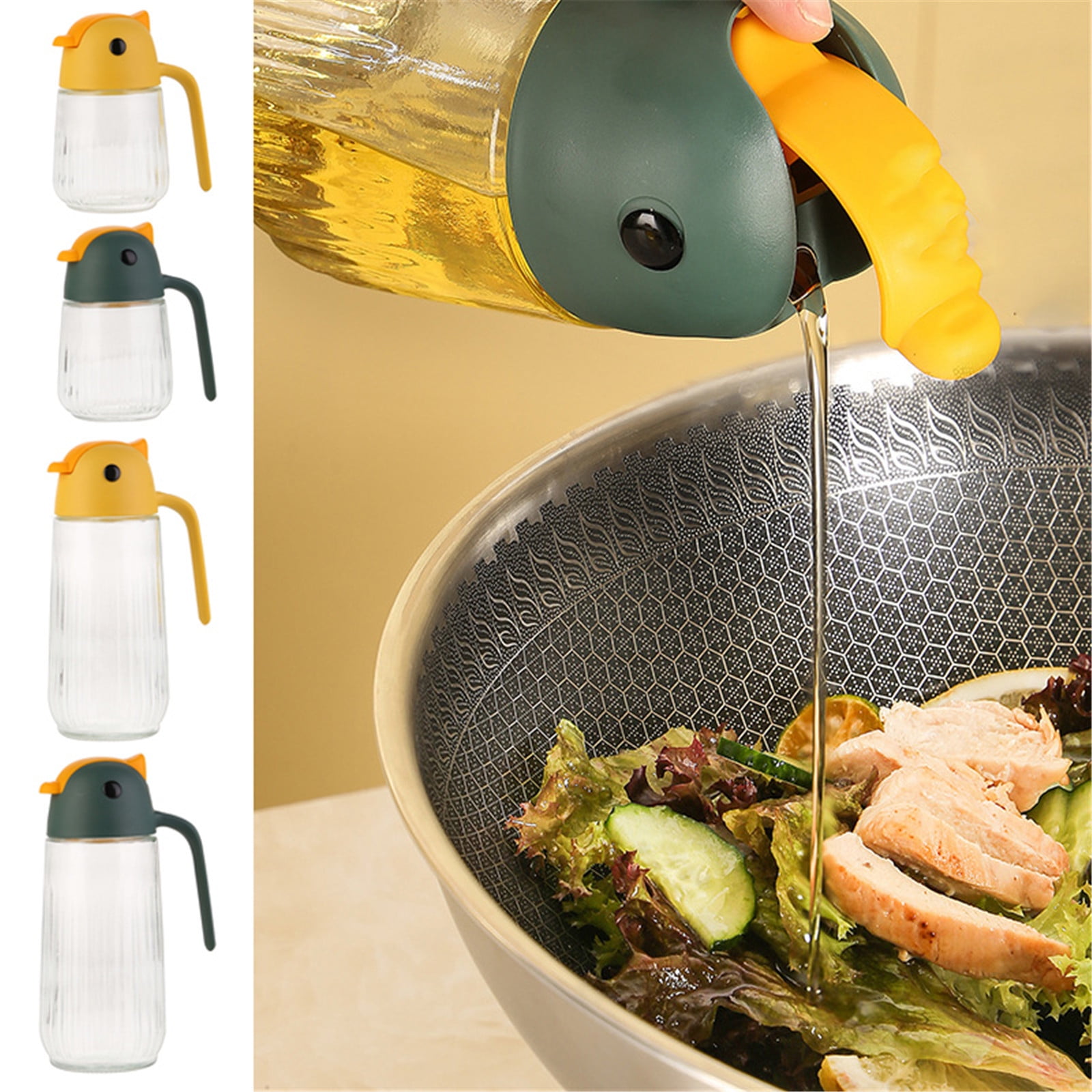 Automatic Oil Dispenser Bottle, Kitchen Oil Pouring Container with ...