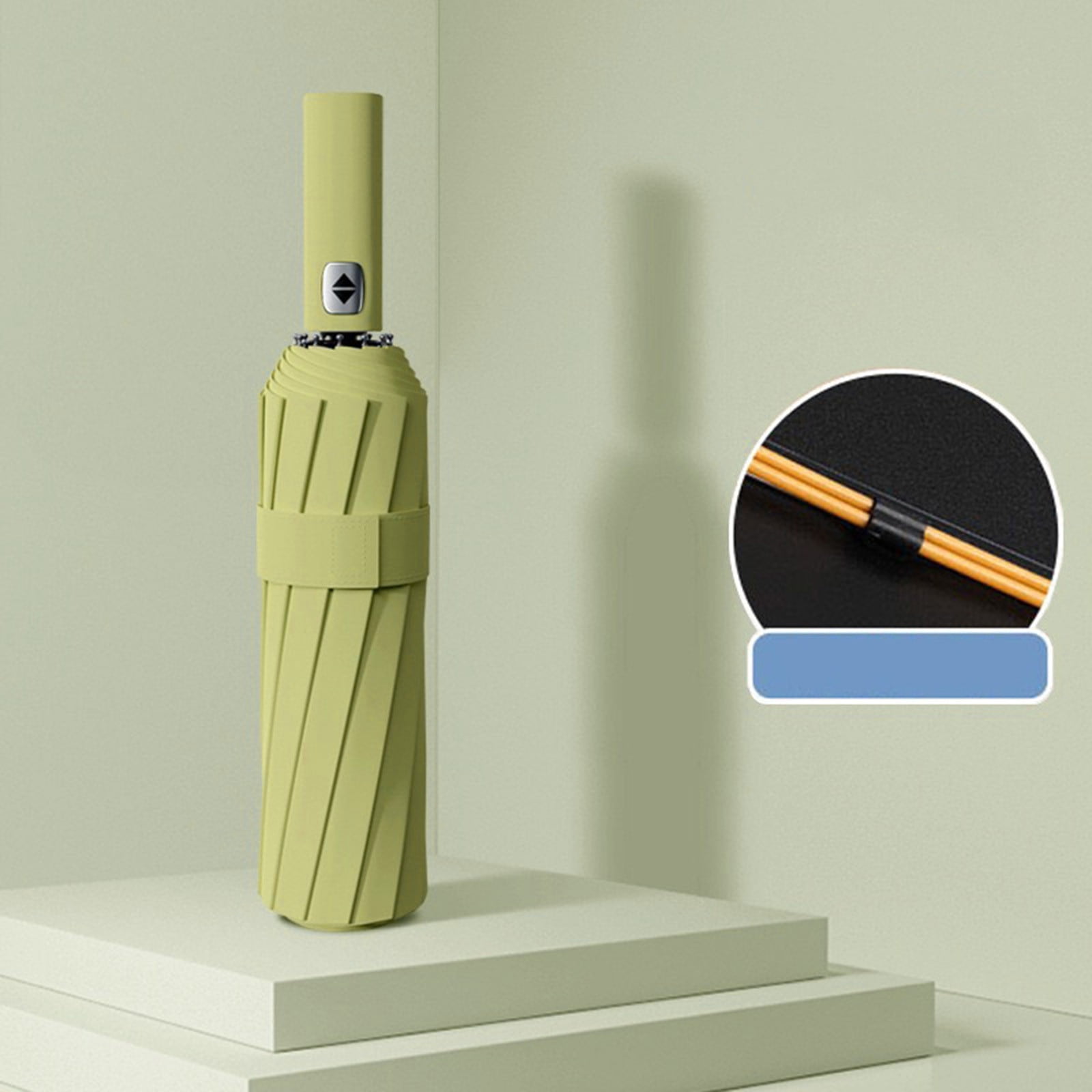 Automatic Open Close Umbrella Foldable Sun Rain Protection 12 Ribs ...