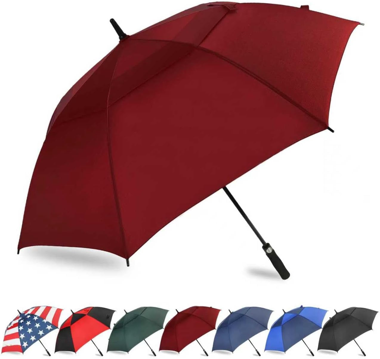 Automatic Open Golf Umbrella 54/62/68/72 Inch, Extra Large Windproof ...