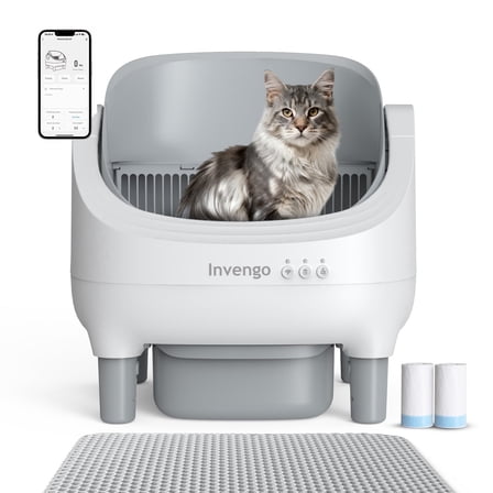 100L Automatic Self-Cleaning Cat Litter Box - APP Control, Safe Alert ...