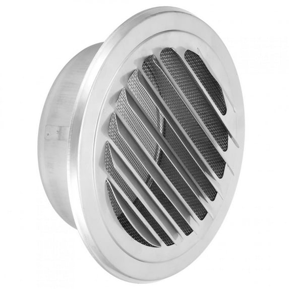 Automatic Opening Air Vent, 125mm Round Grille For Exhaust Fans ...