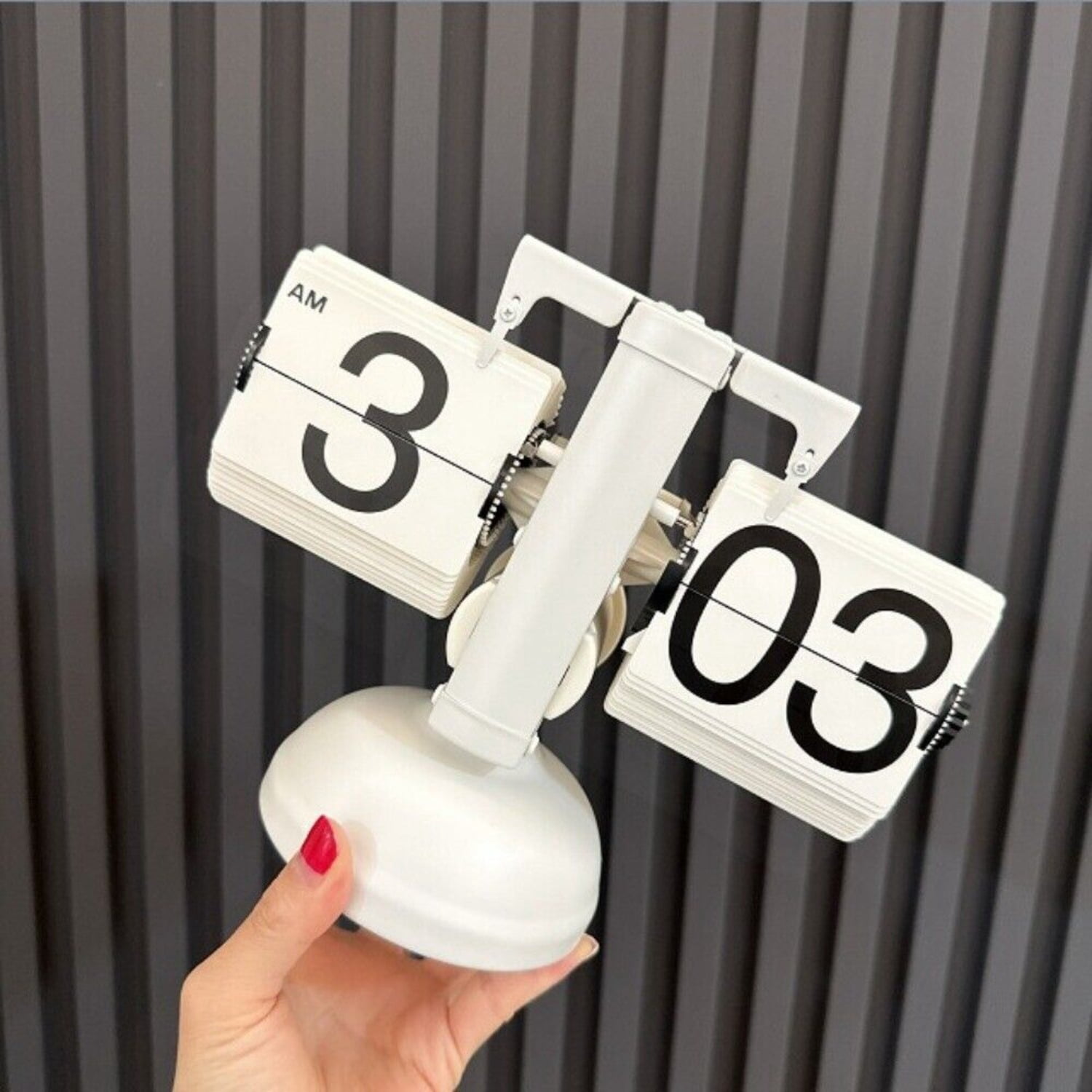 Automatic Page-turning Clock Retro Living Room Table Clock Home Decor ...