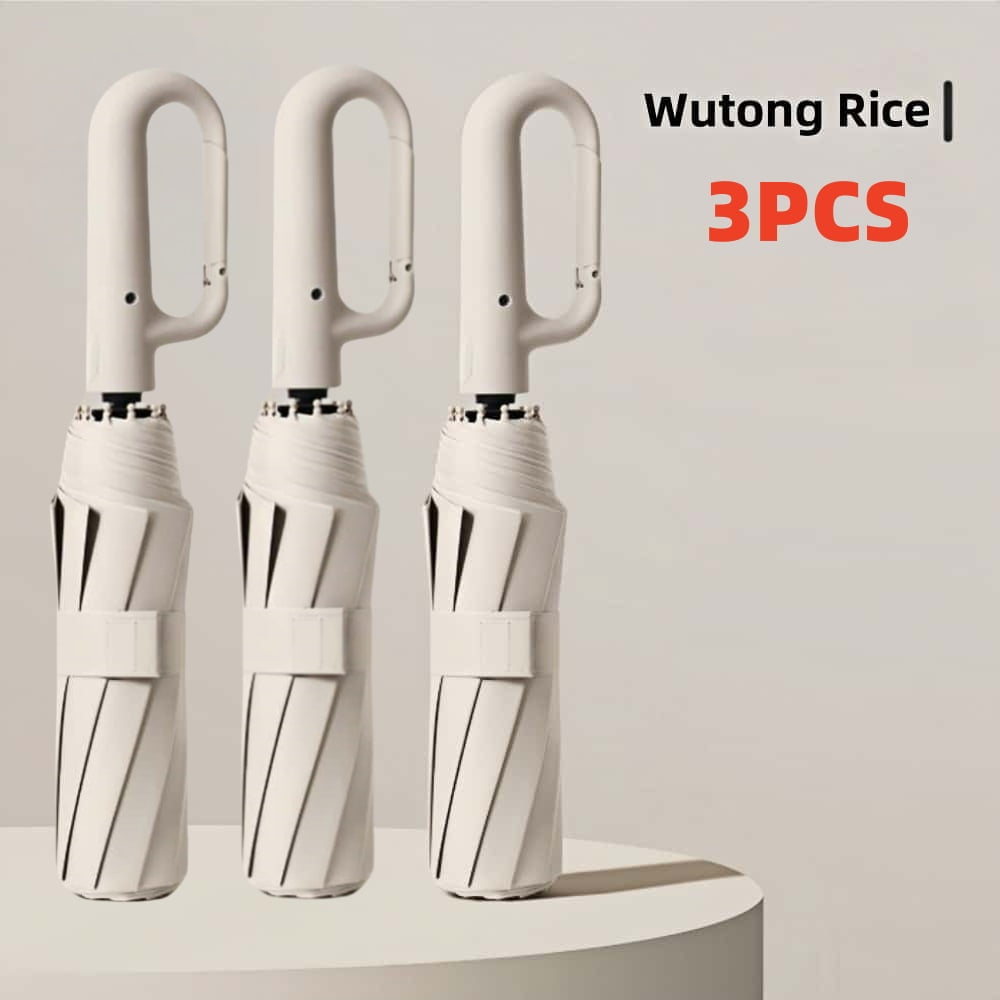 Automatic Parasol Umbrella with Long Handle，Portable 20 Rib Uv Sun ...