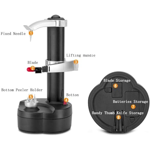 Automatic Peeling Machine, Electric Rotato Peeler, Heavy Duty Stainless ...