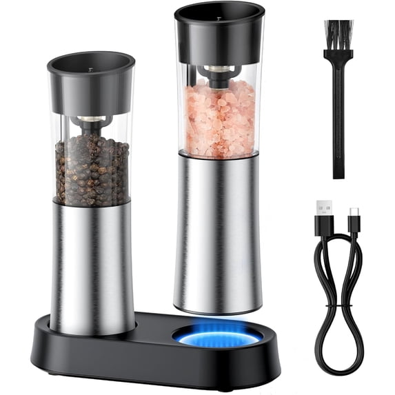 Automatic Peppers Salts Mill Electric Spices Grinder Adjustable ...
