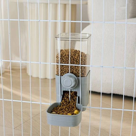 Automatic Pet Feeder Waterer Dog Cat Hanging Cage Bowl，Suitable for ...