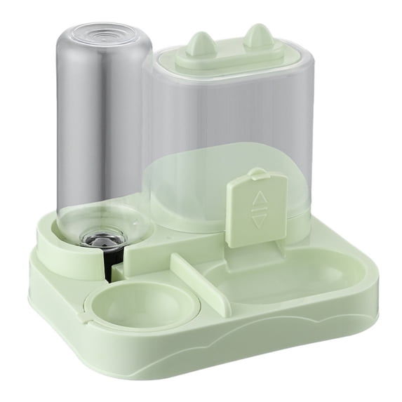 Automatic Pet Feeder and Water Dispenser, Double Bowl Pet Food Water ...