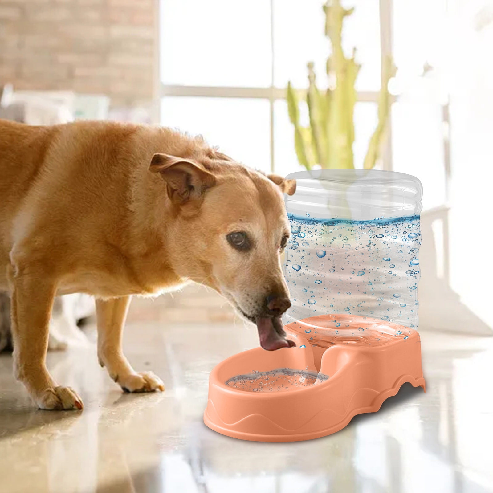 Automatic Pet Water Dispenser, Large Gravity Flow Feeder, 3.8l Plastic ...