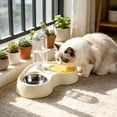 Automatic Pet Water Food Dispenser for Dogs Cats, 2 in 1 Large Capacity ...