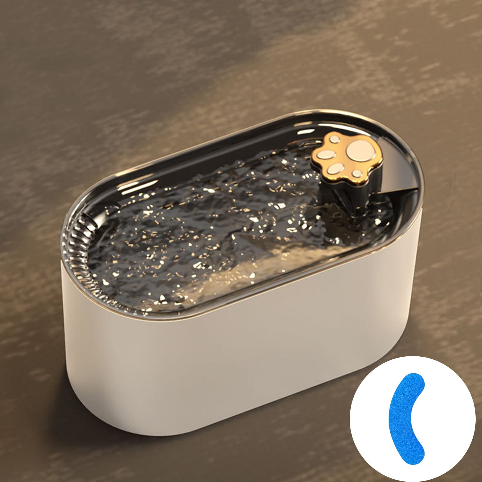 Automatic Pet Water Fountain, Led Light, Silent Operation, for Cats ...