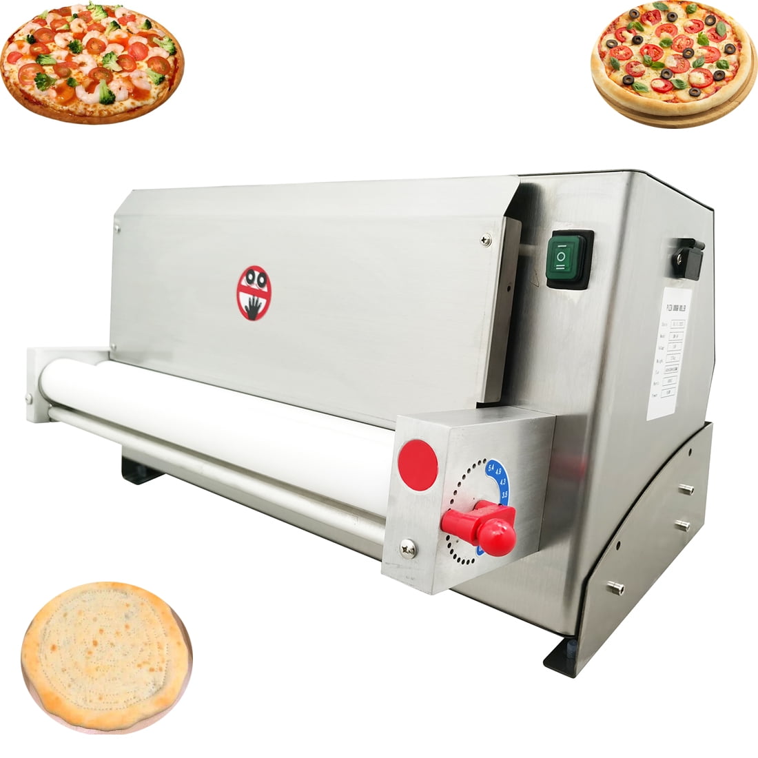 Automatic Pizza Dough Roller Sheeter Single Roller Electric Pizza ...