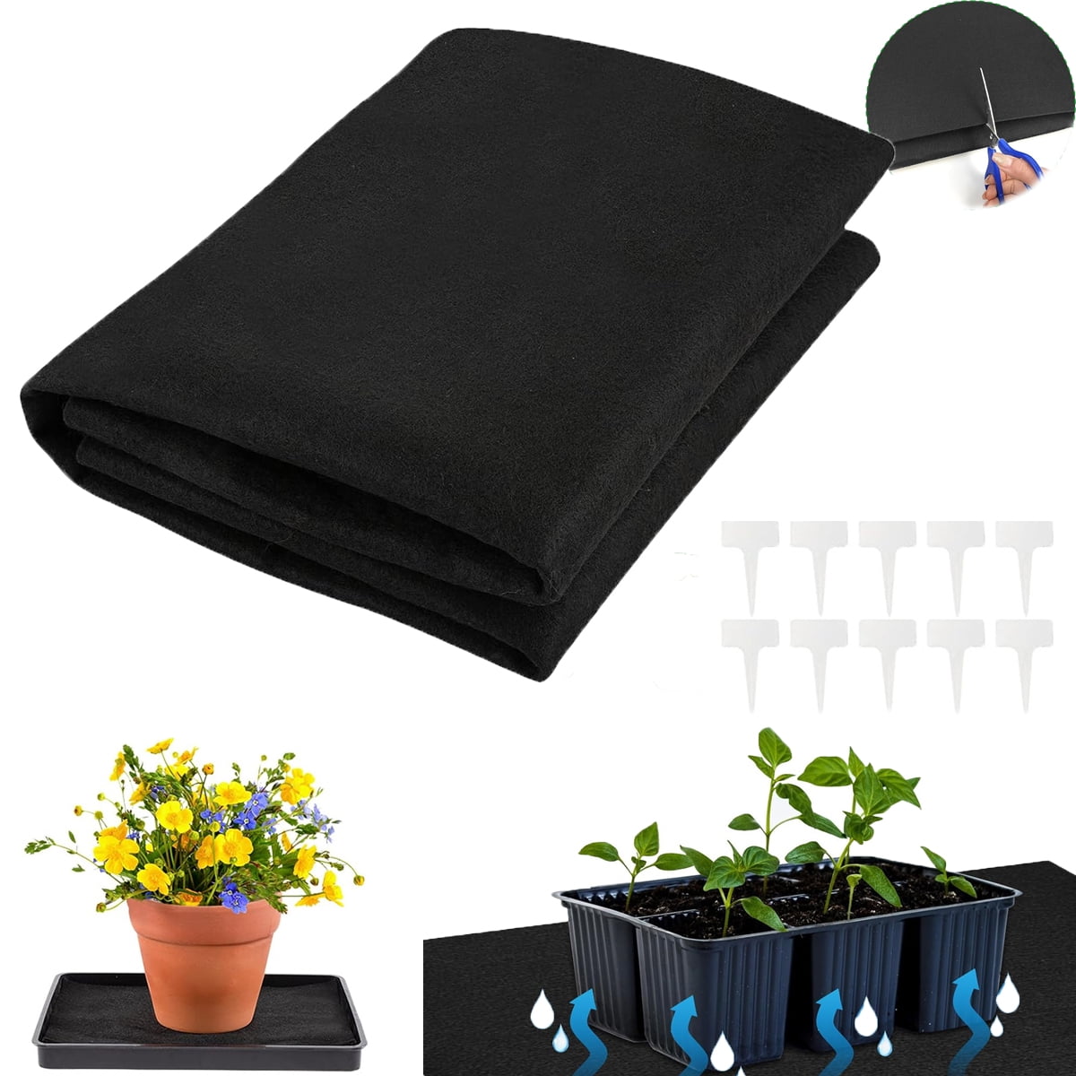 Automatic Plant Watering Capillary Mat,Tutuviw 2mm Self Watering System ...