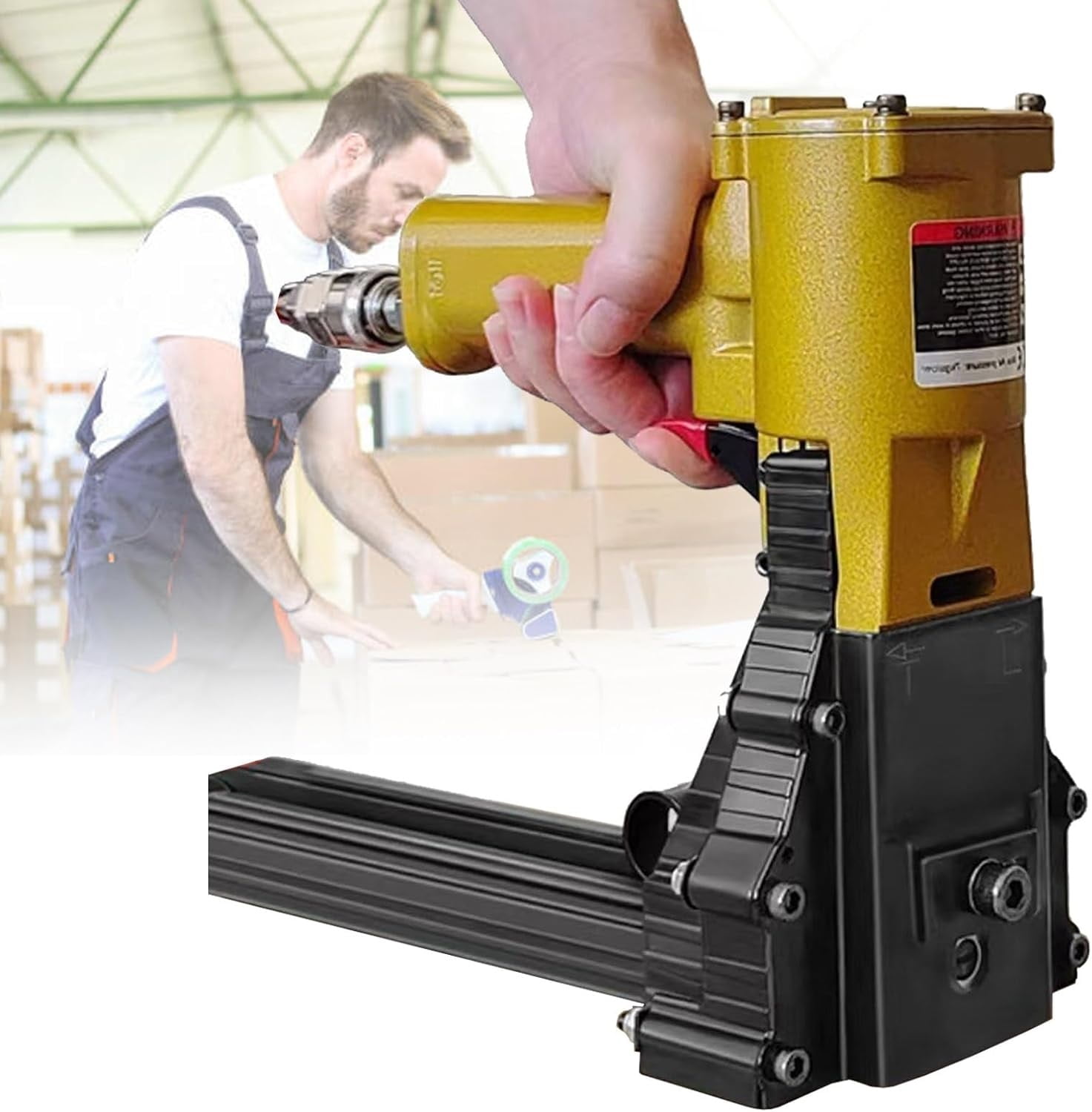 Automatic Pneumatic Carton Closer, Handheld Box Stapler Machine, Heavy ...