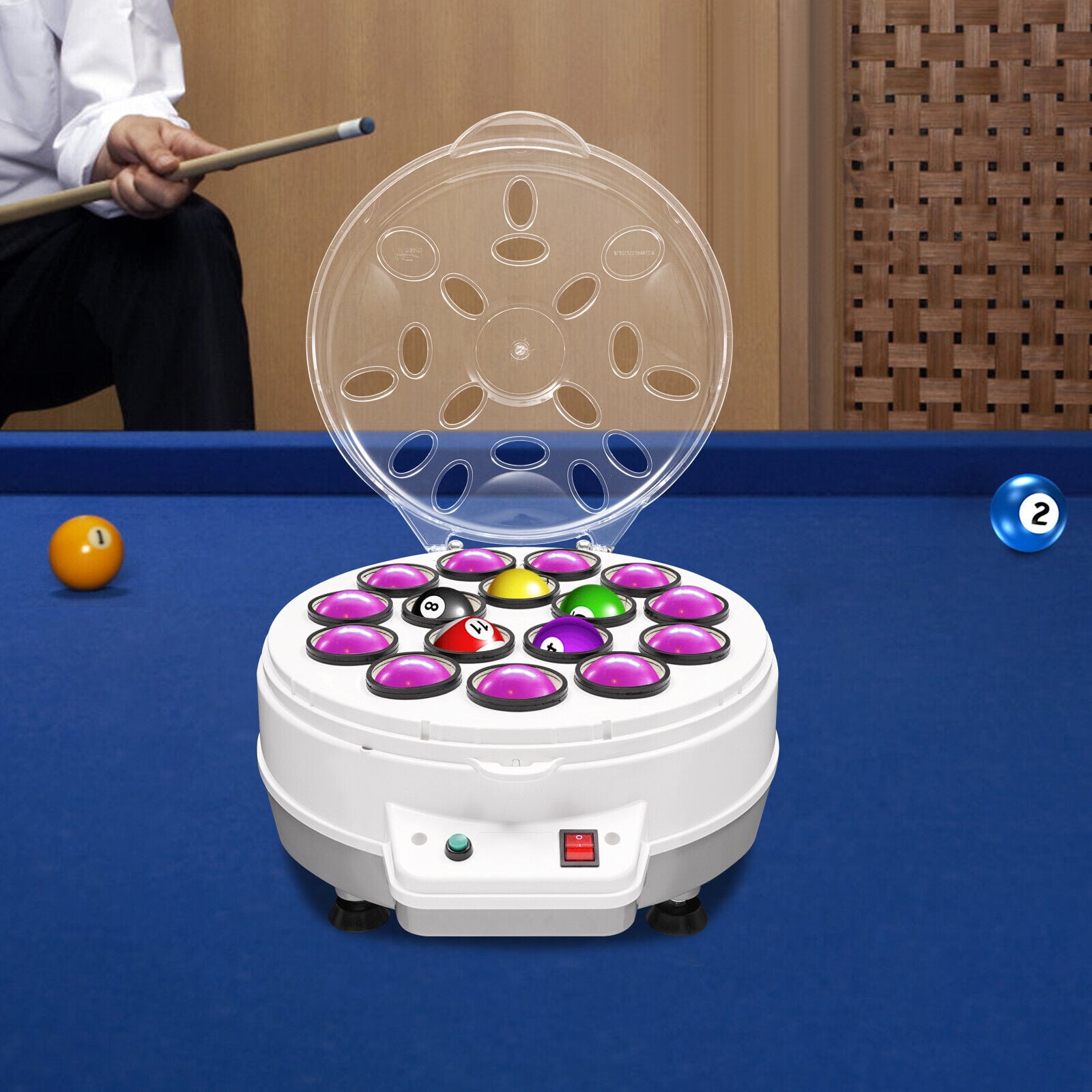 Automatic Pool Balls Cleaner/Snooker Cleaner 16 Balls Billiard Ball ...
