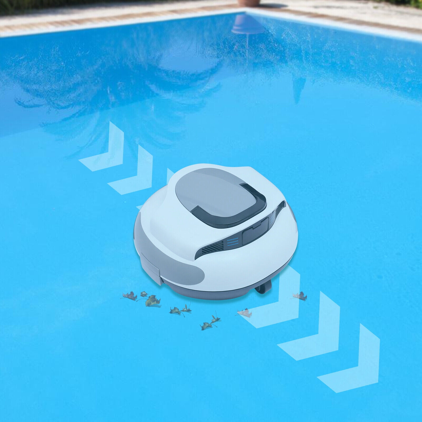 Automatic Pool Cleaning Robot ,Above/in-Ground Cordless Robotic Vacuum ...