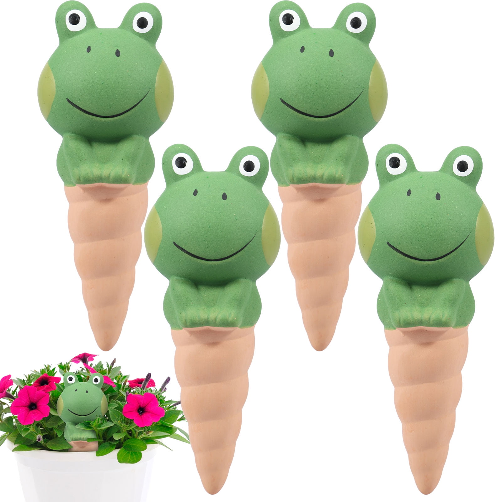 Automatic Potted Plant Watering System Frog Shape Ceramic Irrigation ... Automatic Potted Plant Watering System Frog Shape Ceramic Irrigation ...