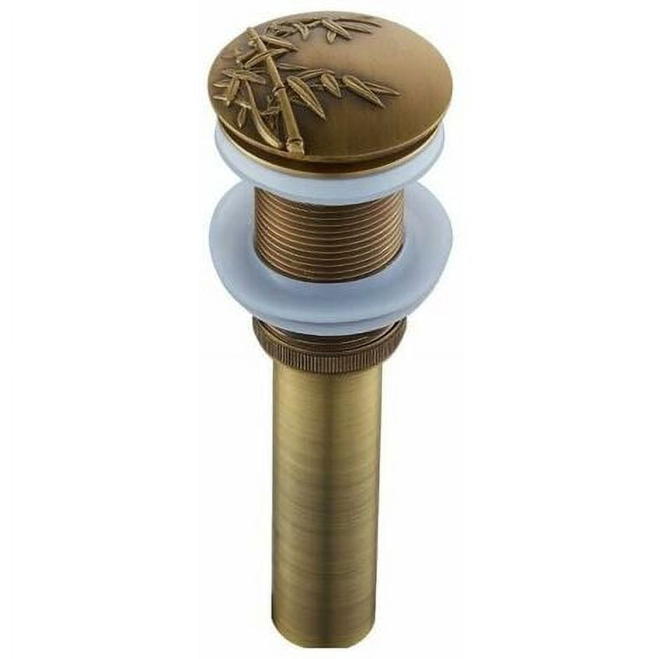 Automatic Push Open Sink Drain Plug for Washbasin, Antique Brass Click ...