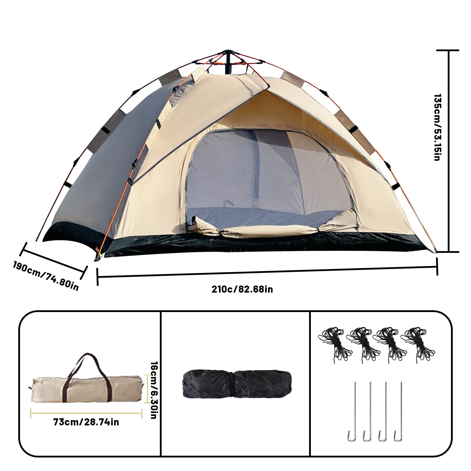 Automatic Quick-opening Tent Outdoor Self-driving Travel Camping Tent ...