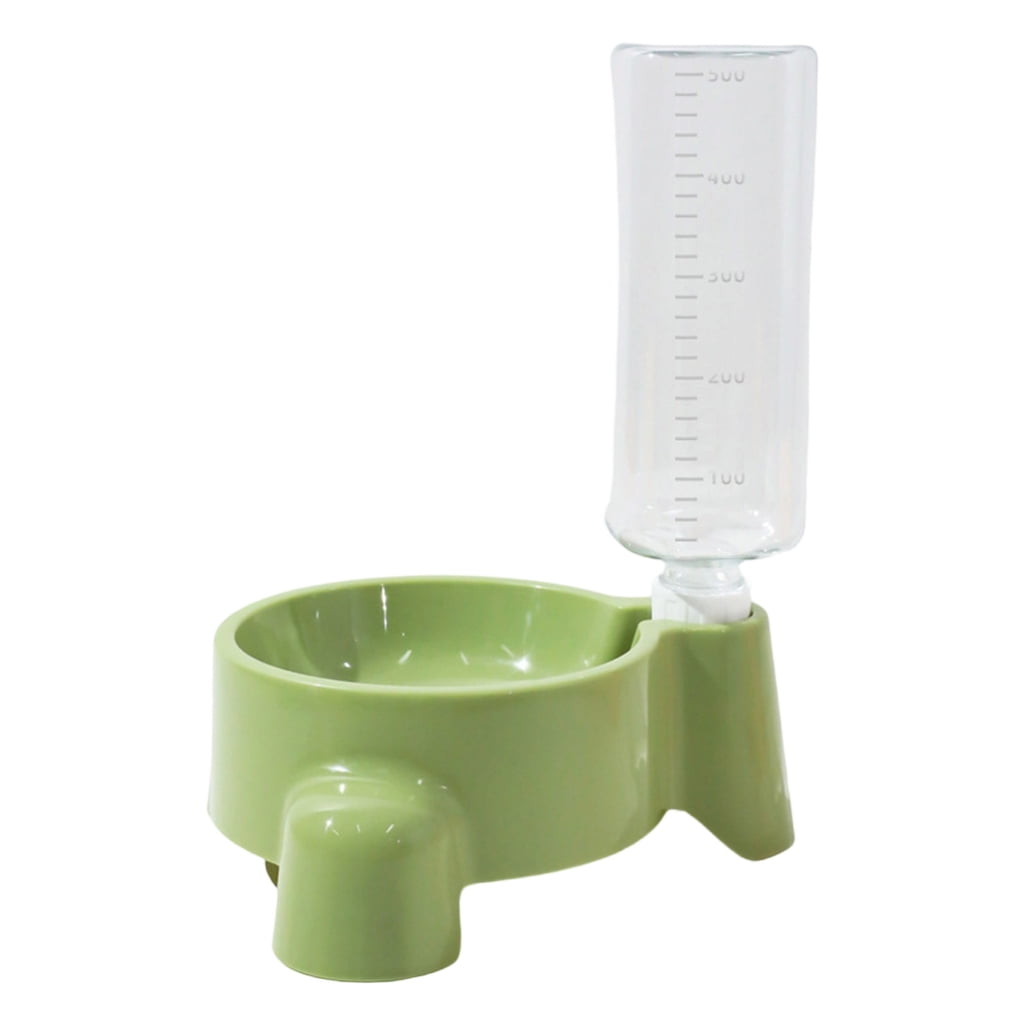 Automatic Refilling Pet Water Bowl Dish Set With 500ml Bottle Removable ...