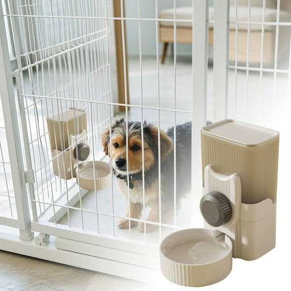 Automatic Replenish Pet Waterer 1L Capacity Auto Siphon Hanging Water ...