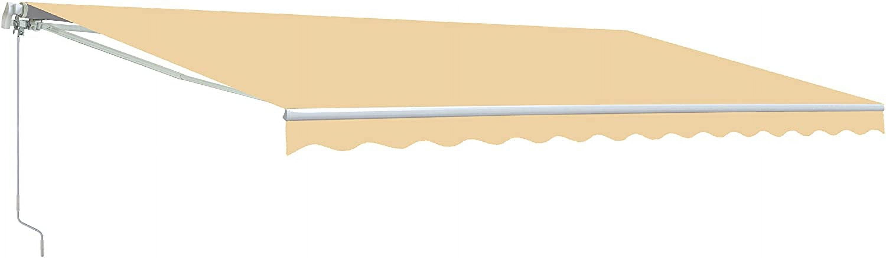 Automatic Retractable Patio Awning| 20' W x 10' L Motorized Crank Deck ...