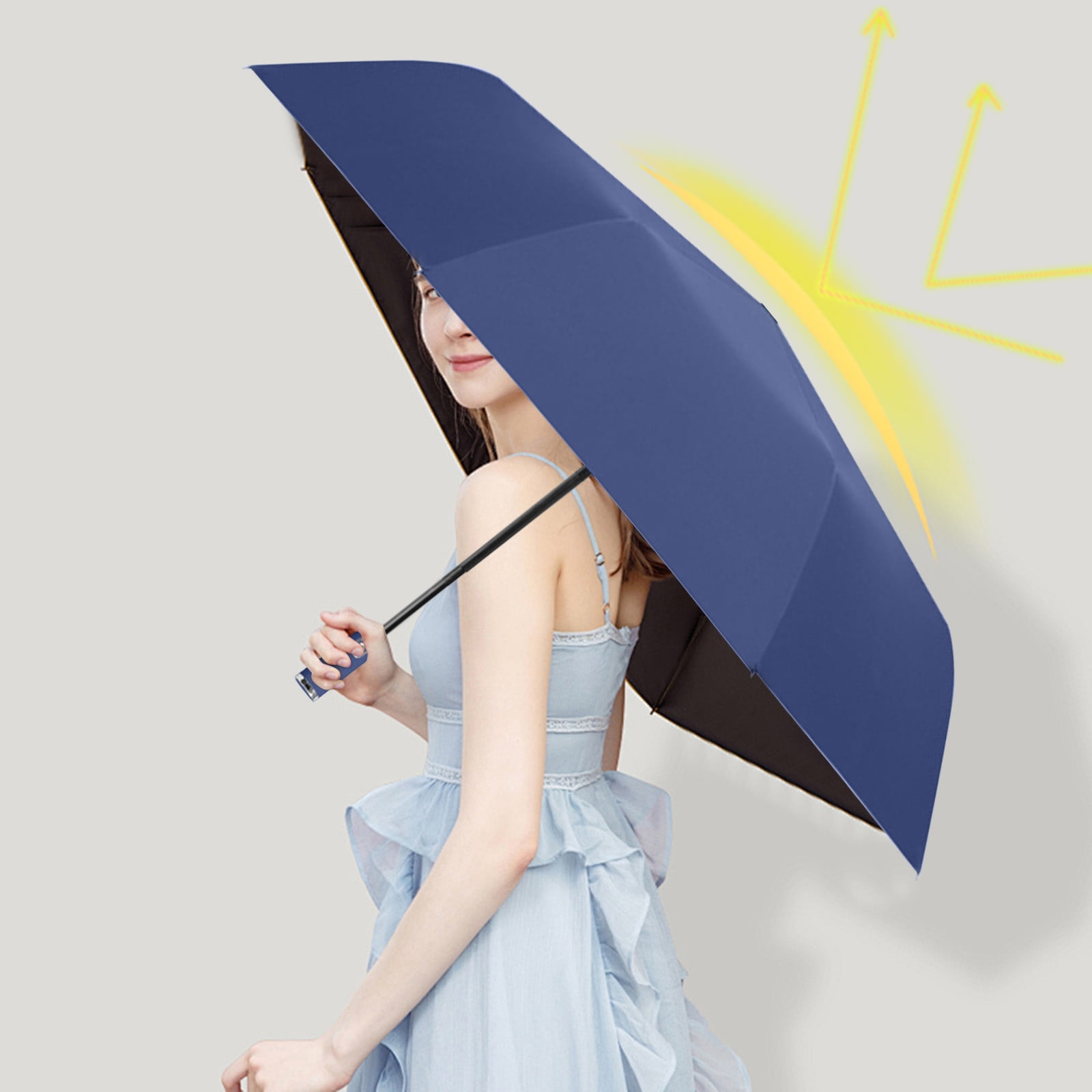 Automatic Reverse Folding Umbrella - Windproof 10-Rib Strong Fiberglass ...