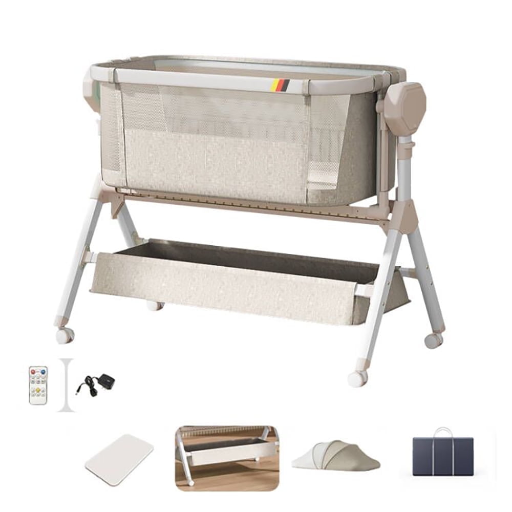Electric Rocking Bassinet, Baby Cribs, Bedside Sleeper, Newborn Co ...