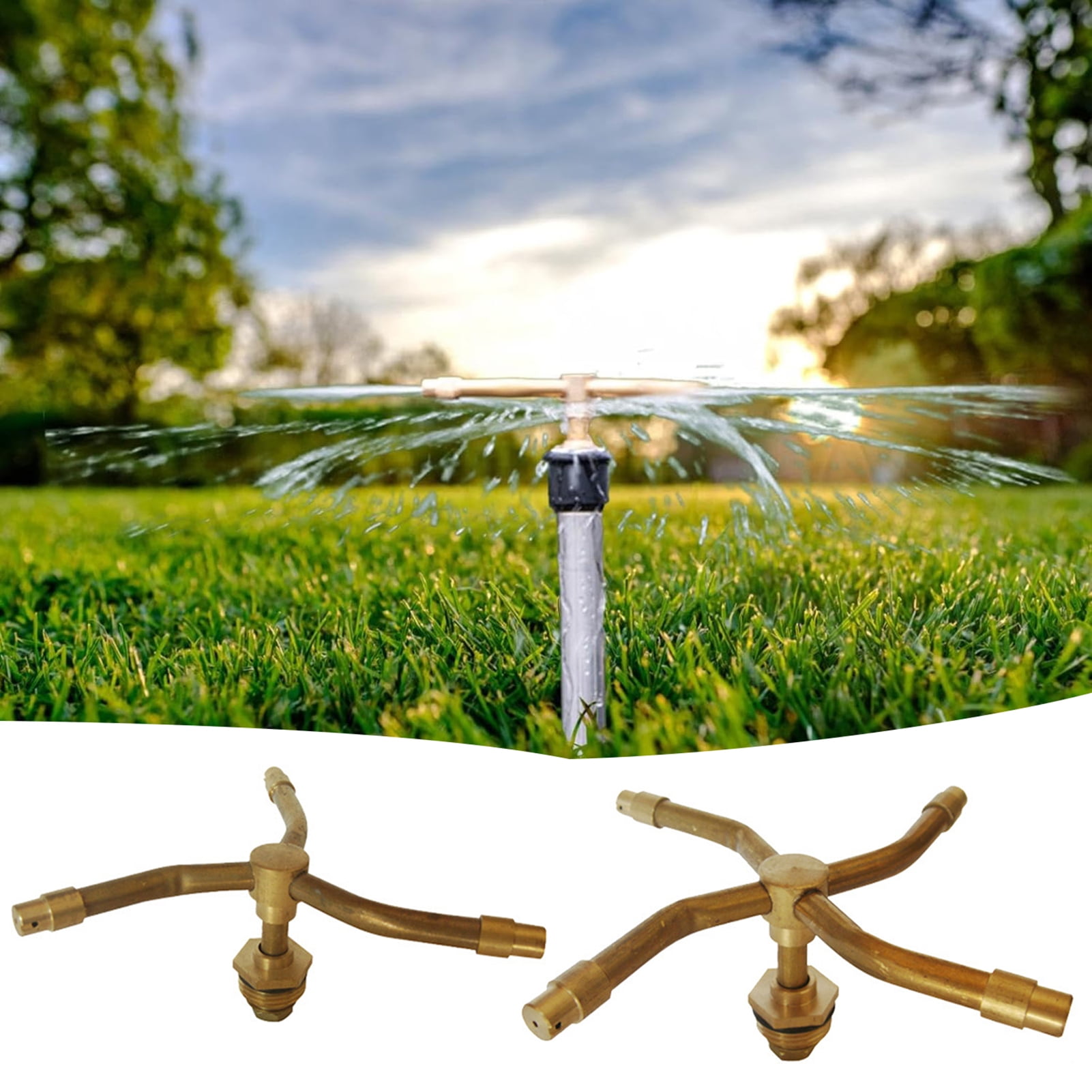 Automatic Rotary Sprayer Garden Irrigation System 360-degree Rotating ...