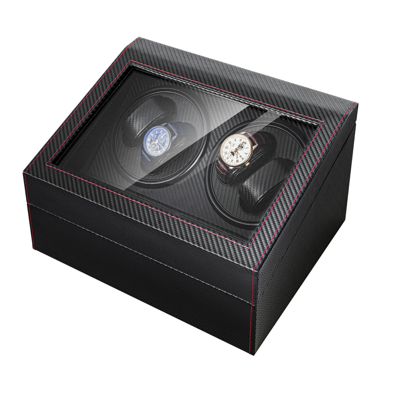 Automatic Rotate 4+6 Watch Winder BOX Wristwatch Storage Box Display ...