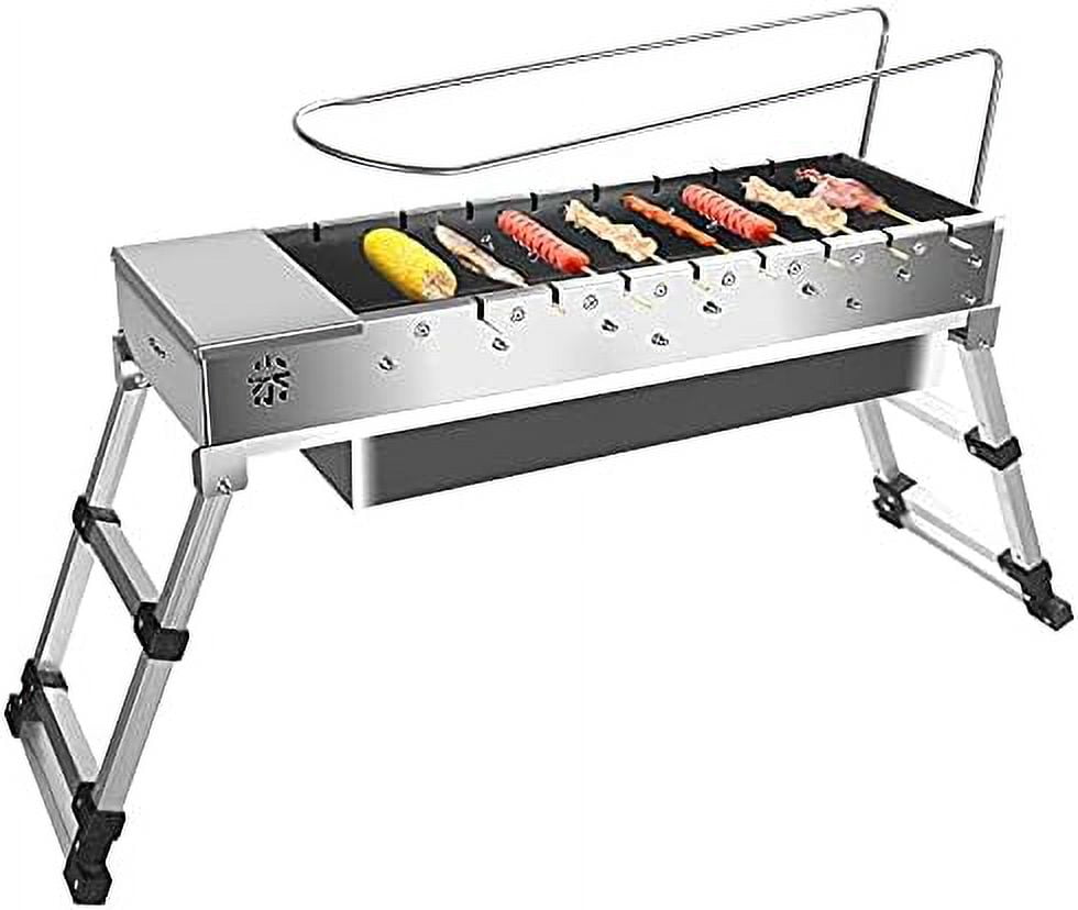 Automatic Rotating Charcoal BBQ Grill Barbecue Stainless Steel (Ⅱ ...