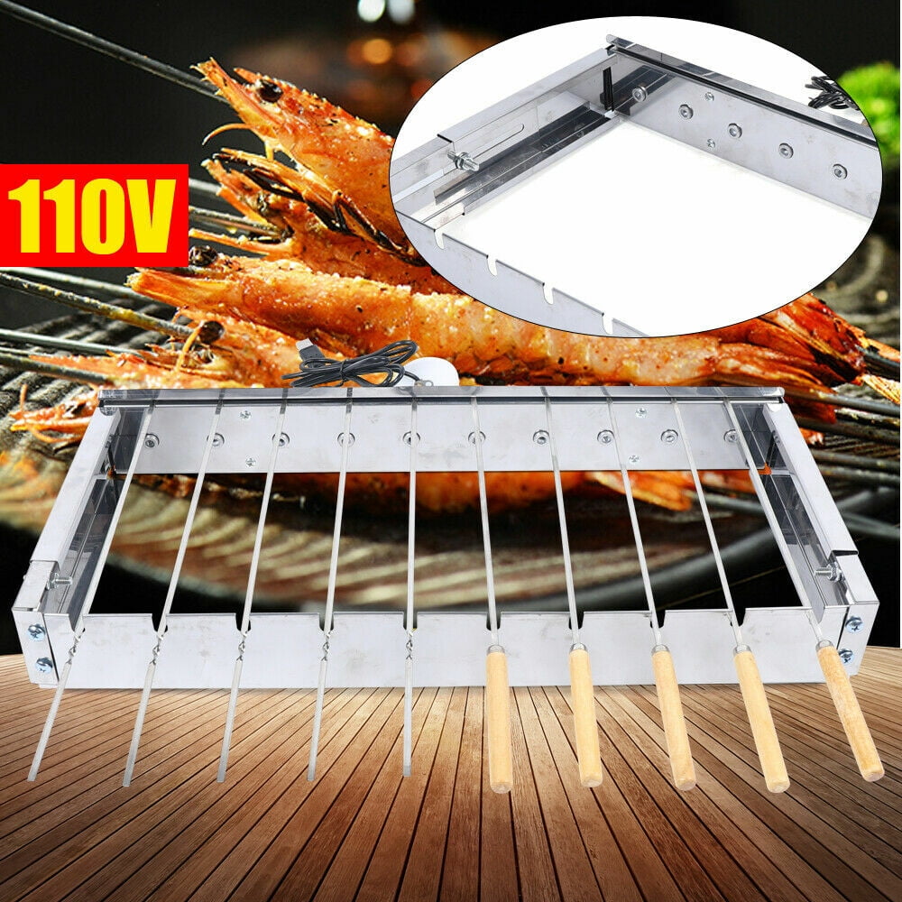 Automatic Rotating Kabob Grill, Electric Skewer Barbecue Grill Rotat ...