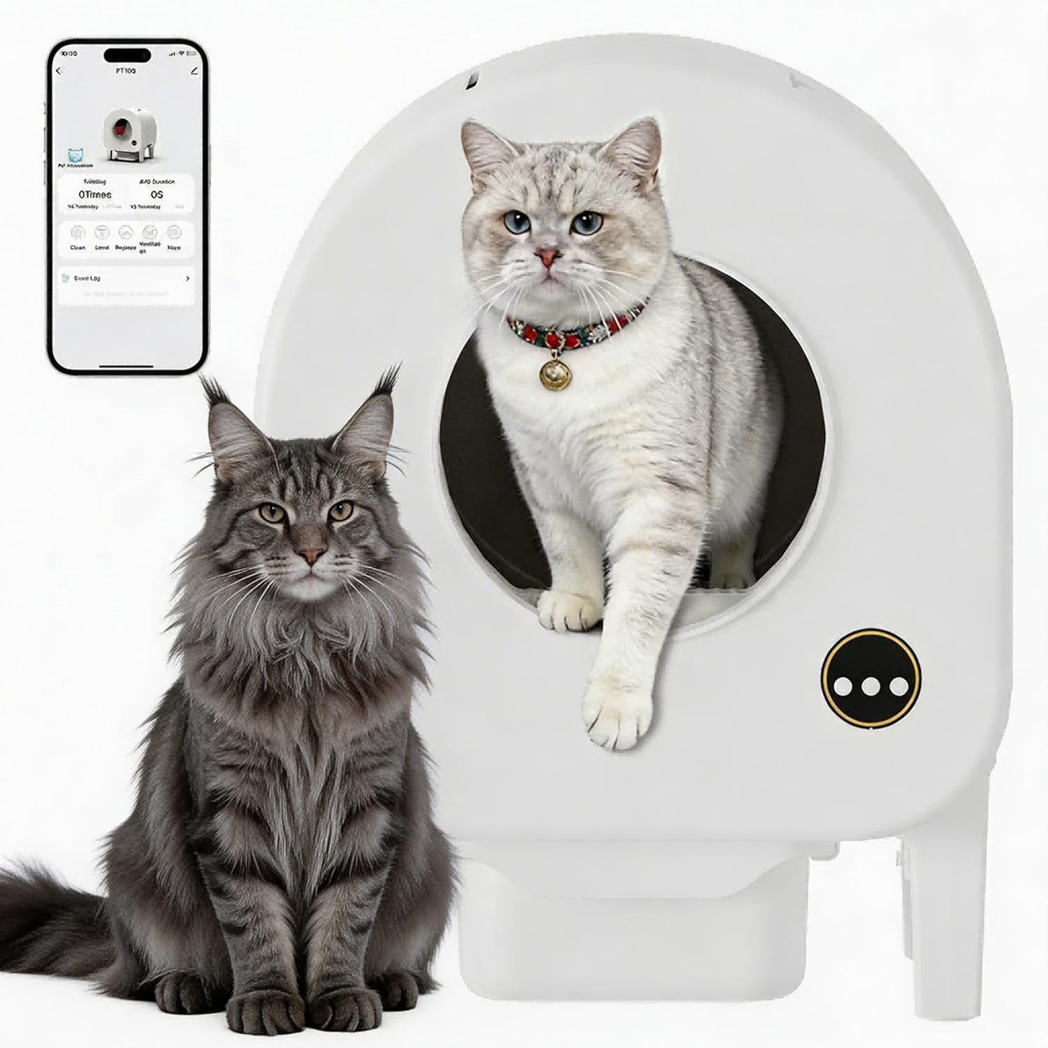 Automatic Self Cleaning Cat Litter Box - Smart Cat Toilet for Easy Care ...