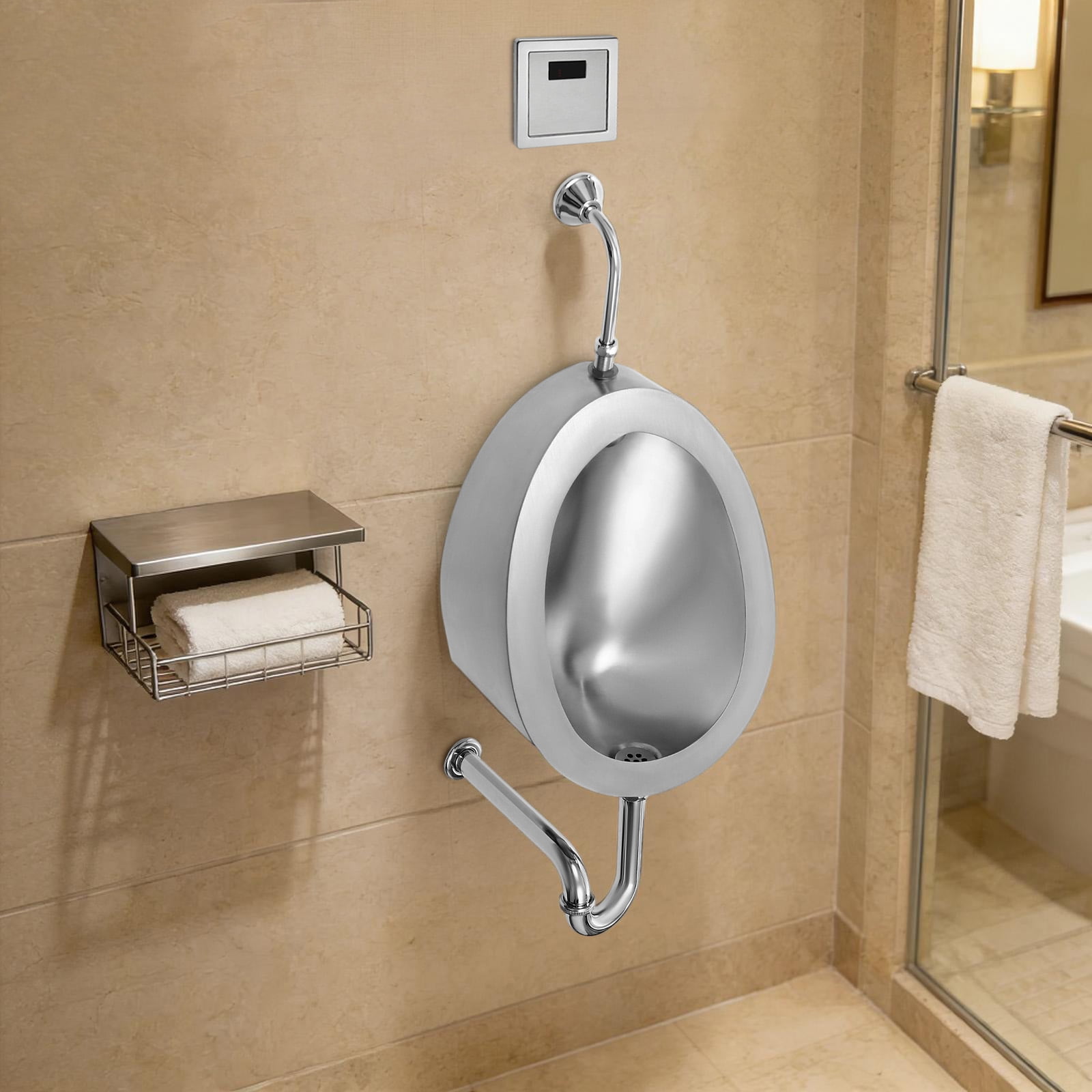 Automatic Sensor Urinal Flusher, Automatic Wall Mounted Men's Bathroom ...