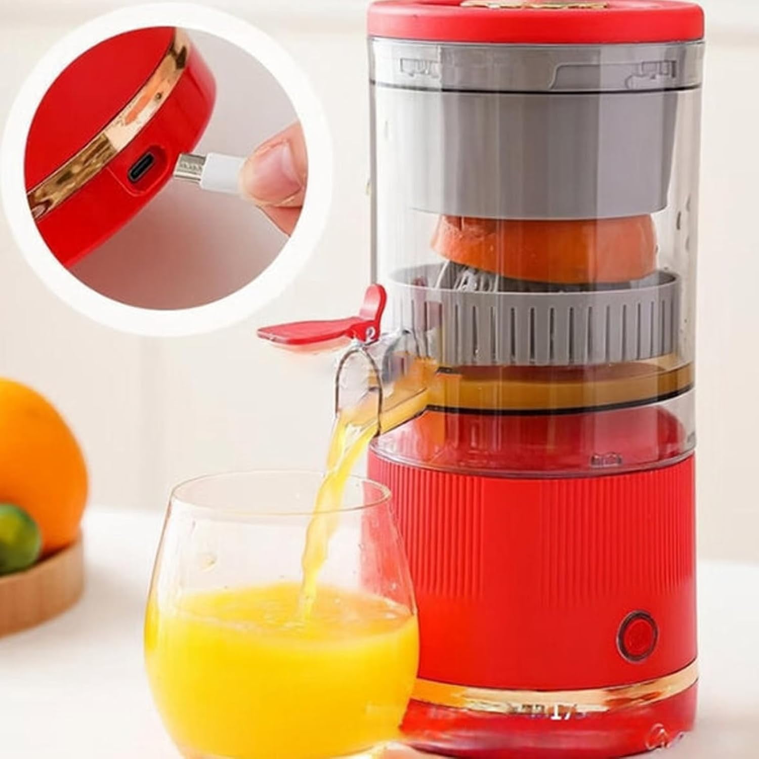 Automatic Separation Juicer, 2025 New Electric Lemon Juicer, Portable ...