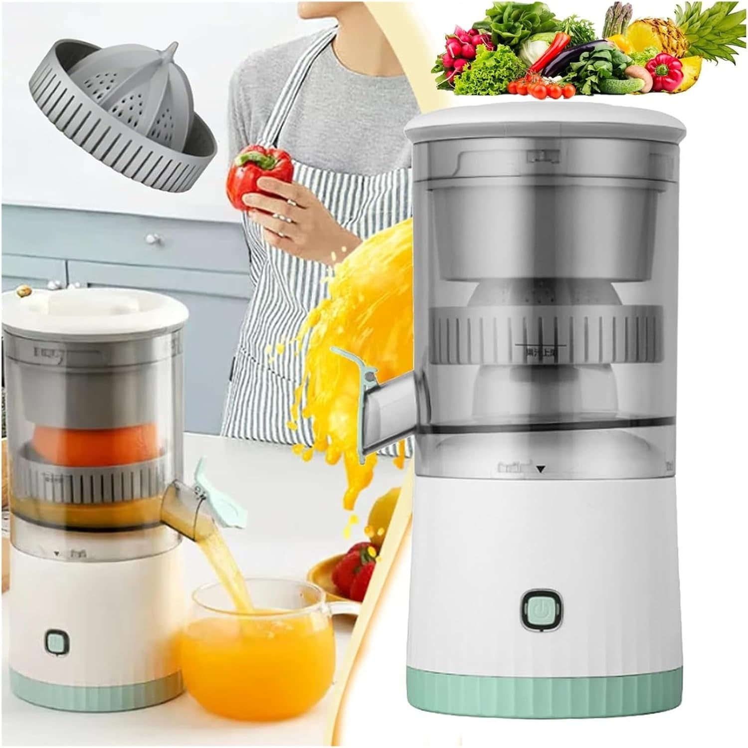 Automatic Separation Juicer Machine, Rechargeable Pure Juicers for ...